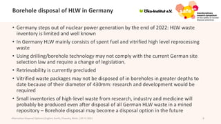 Alternative Disposal Options for High-Level Radioactive Waste | PPT