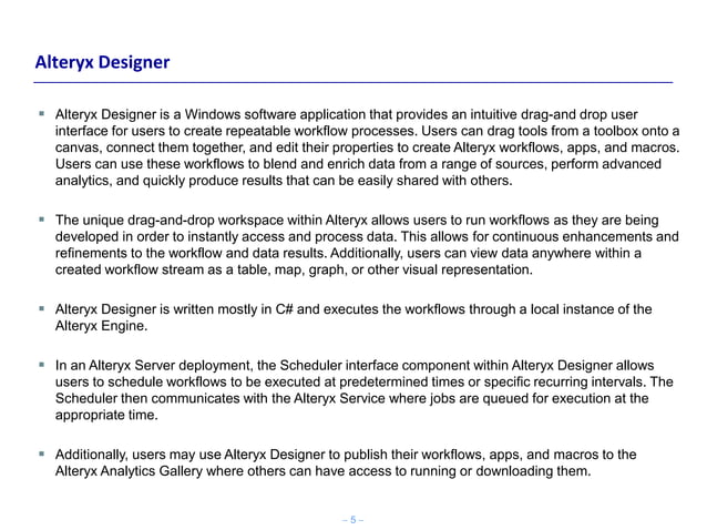 Alteryx Architecture | PPTX | Cloud Computing | Internet
