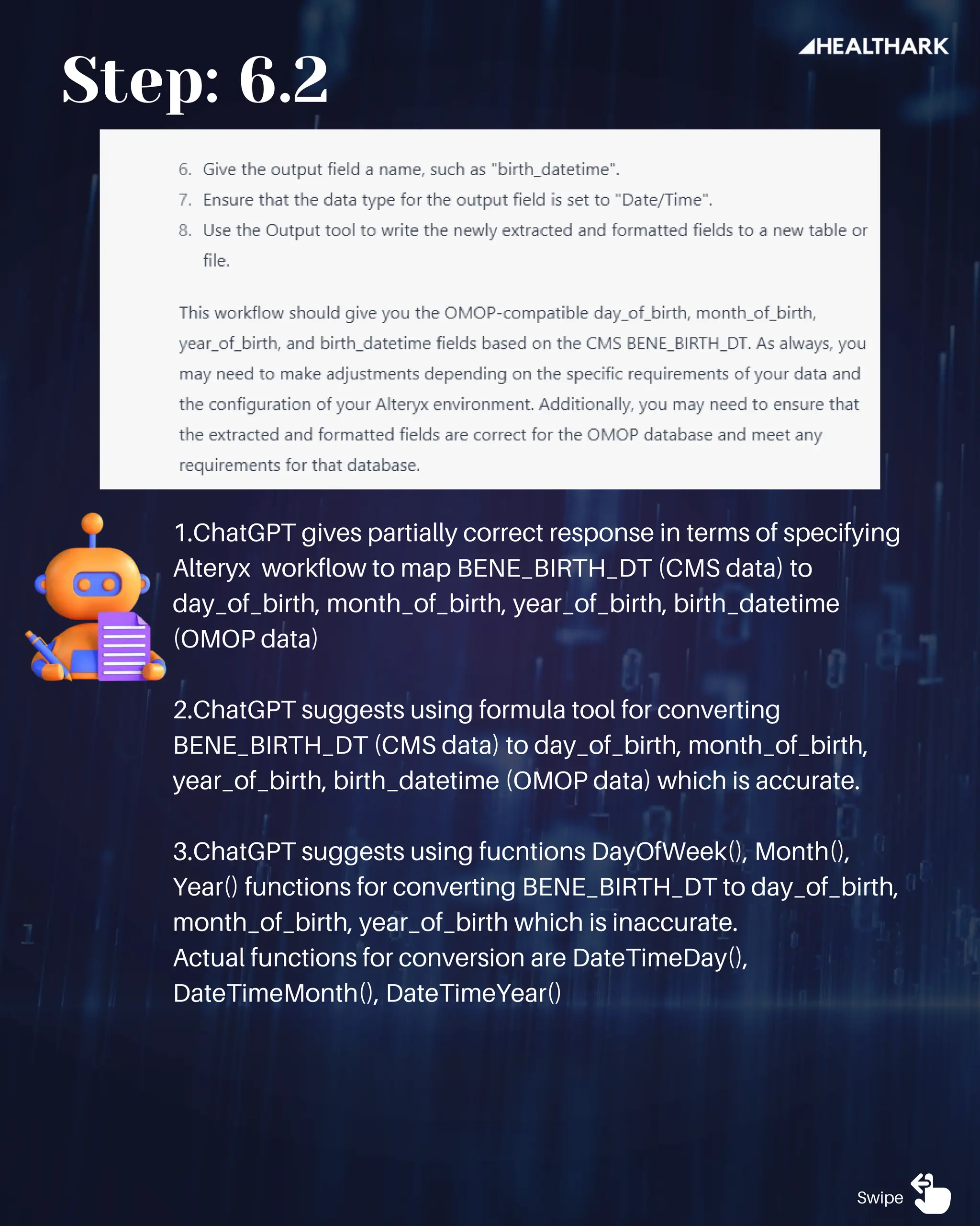 Alteryx-based CMS DE-SynPUF to OMOP data conversion using ChatGPT | PDF