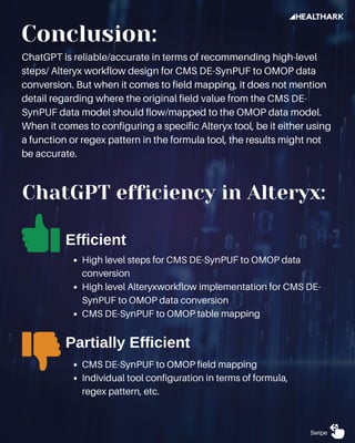 Alteryx-based CMS DE-SynPUF to OMOP data conversion using ChatGPT | PDF