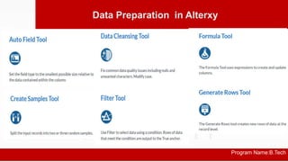 Alteryx -a data analytics automation tool | PPTX