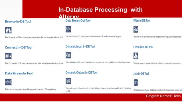Alteryx -a data analytics automation tool | PPTX | Computing | Technology & Computing