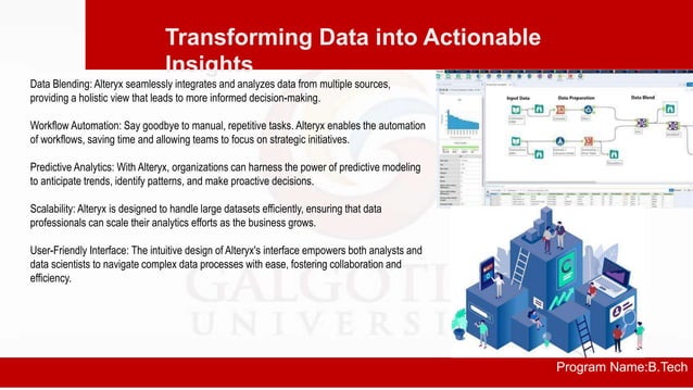 Alteryx -a data analytics automation tool | PPTX | Computing ...