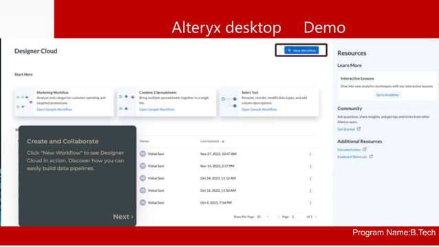 Alteryx -a data analytics automation tool | PPTX | Computing ...