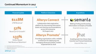 Alteryx investor presentation | PDF | Business | Business and Finance
