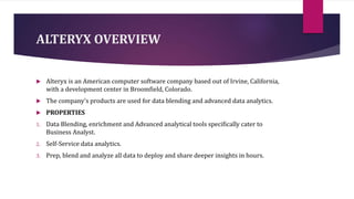 Alteryx Presentation | PPTX
