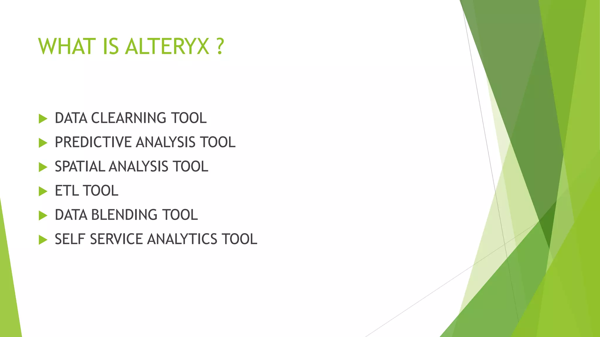 Alteryx Tool Pptx