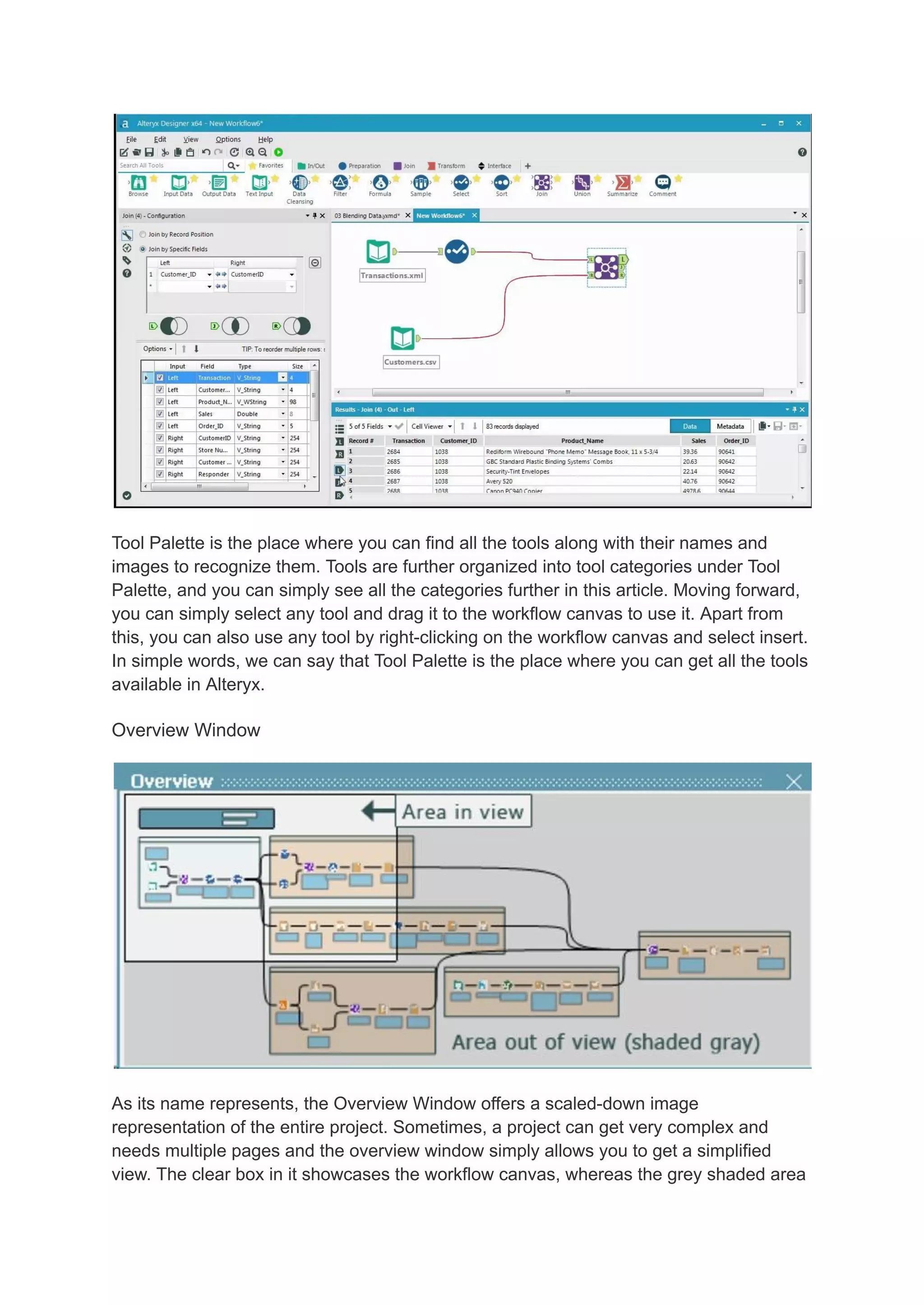 Alteryx Tools.pdf | Computing | Technology & Computing