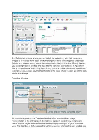 Alteryx Tools.pdf | Computing | Technology & Computing