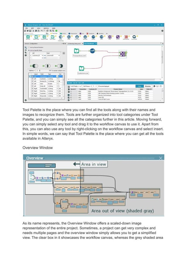 Alteryx Tools.pdf | Computing | Technology & Computing