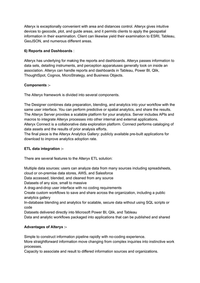 Alteryx Tutorial Step by Step Guide for Beginners | PDF | Cloud Computing | Internet