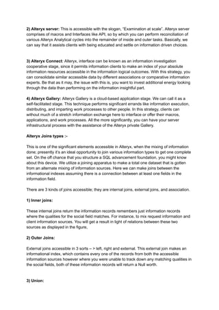 Alteryx Tutorial Step by Step Guide for Beginners | PDF