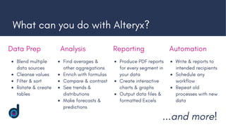 Alteryx workflow 10,000 feet view | PDF