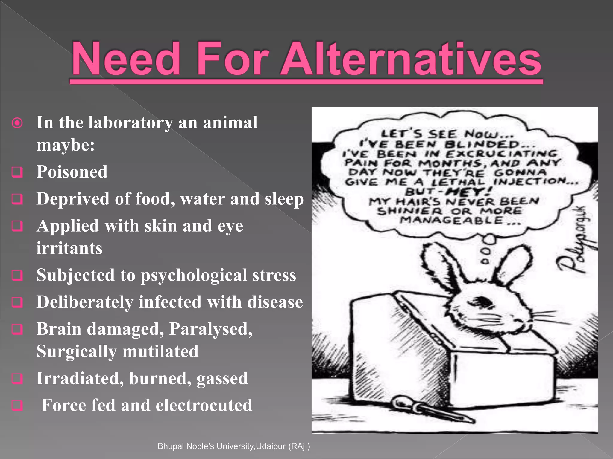Alternative methods to animal testing: review | PPTX
