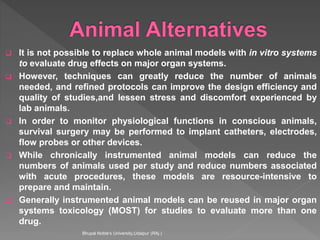 Alternative methods to animal testing: review | PPTX