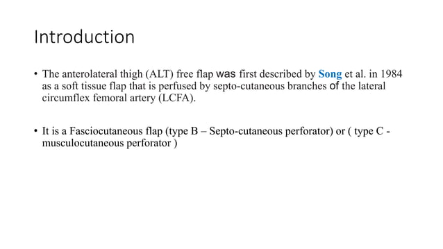 ALT flap presentation.pptx | Death, Injury, or Military Conflict ...