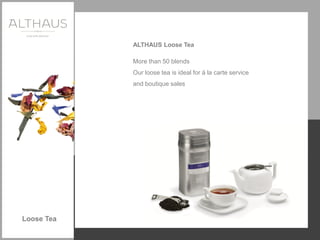 NT Bolero is a distributor Althaus teas for Serbia. | PPT