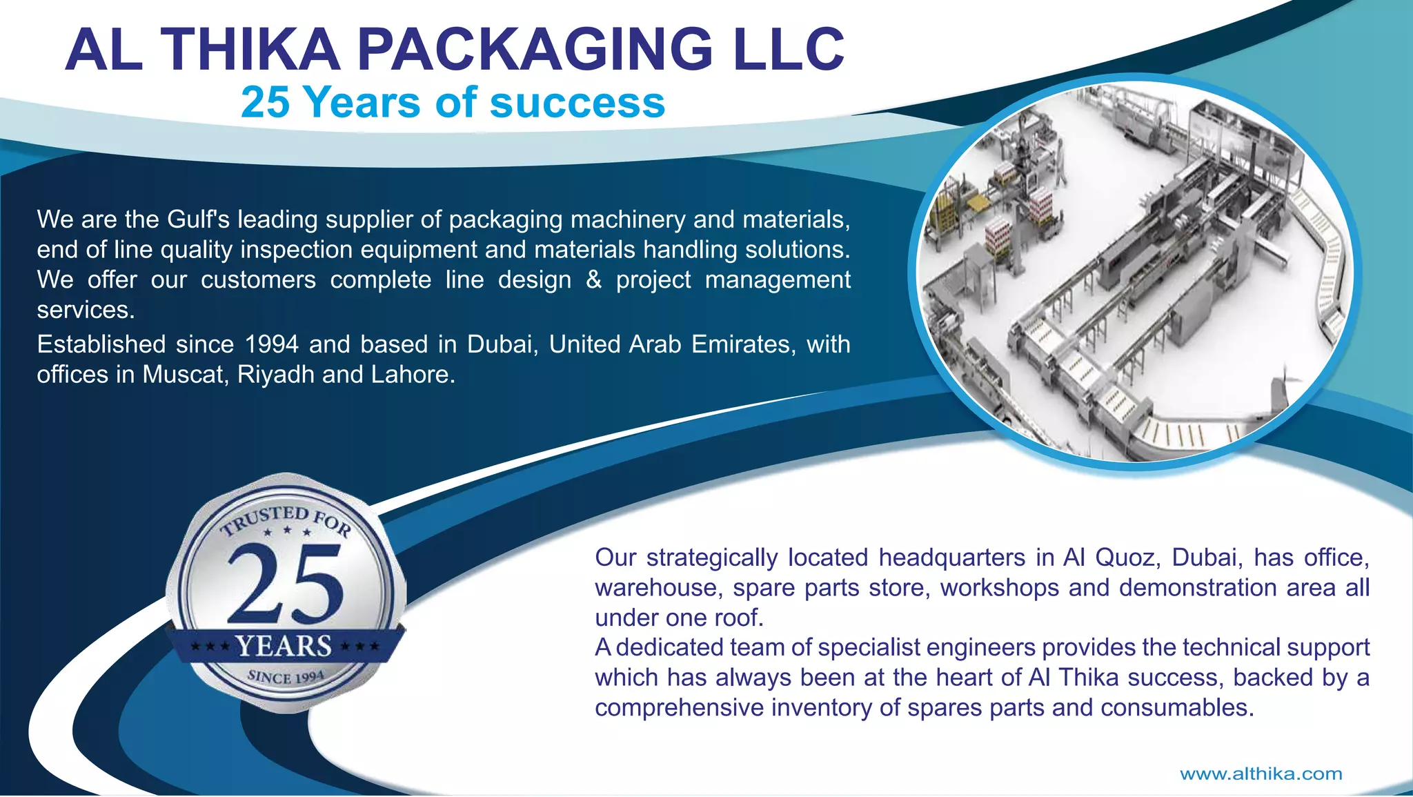 Packaging, Wrapping, Coding, Sorting & Inspection Machinery by Al Thika ...