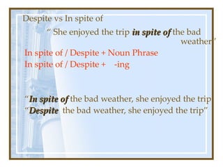 Although however despite | PPT