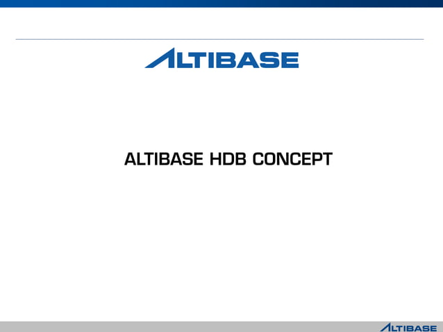 [Altibase] 1-1 memory dbms | PPT | Free Download