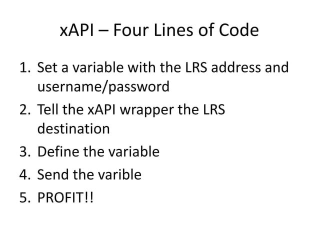 Building xAPI Statements | PPTX