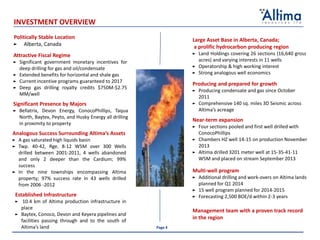 Altima Resources Corporate Presentation | PPT