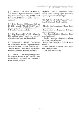 E-Öğrenme ve Uzaktan Eğitimde Açık Kaynak Kodlu Öğrenme Yönetim ...