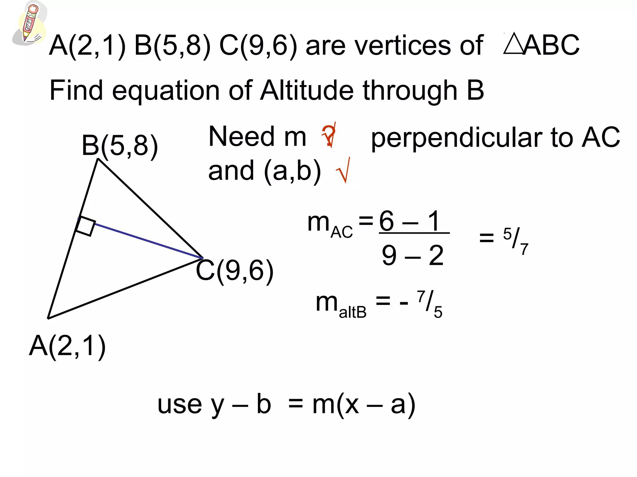 Altitudes and medians | PPT