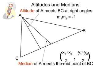 Altitudes and medians | PPT