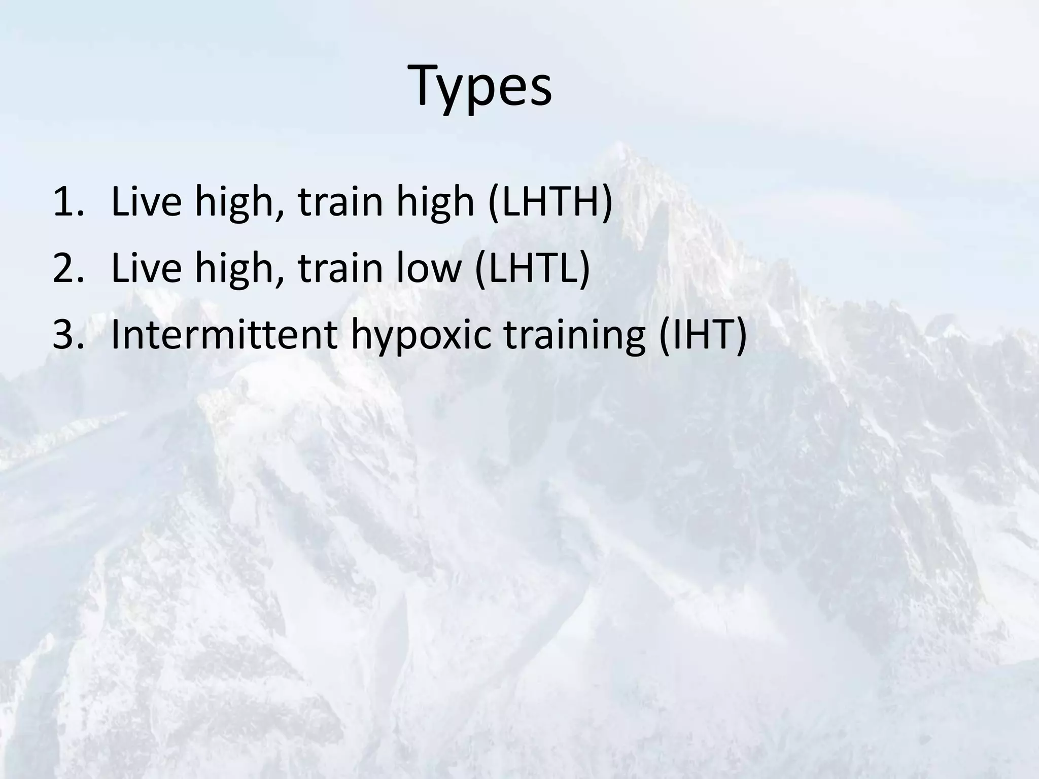 Altitude training | PPTX