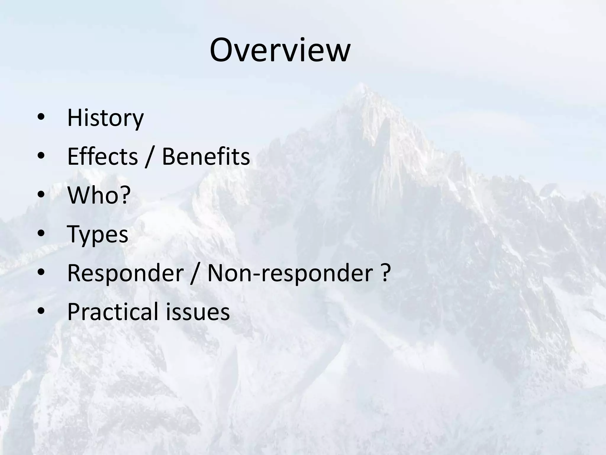 Altitude training | PPTX