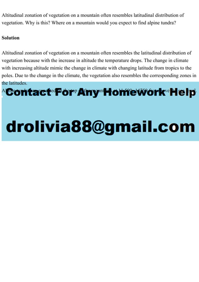 Altitudinal zonation of vegetation on a mountain often resembles lat.pdf