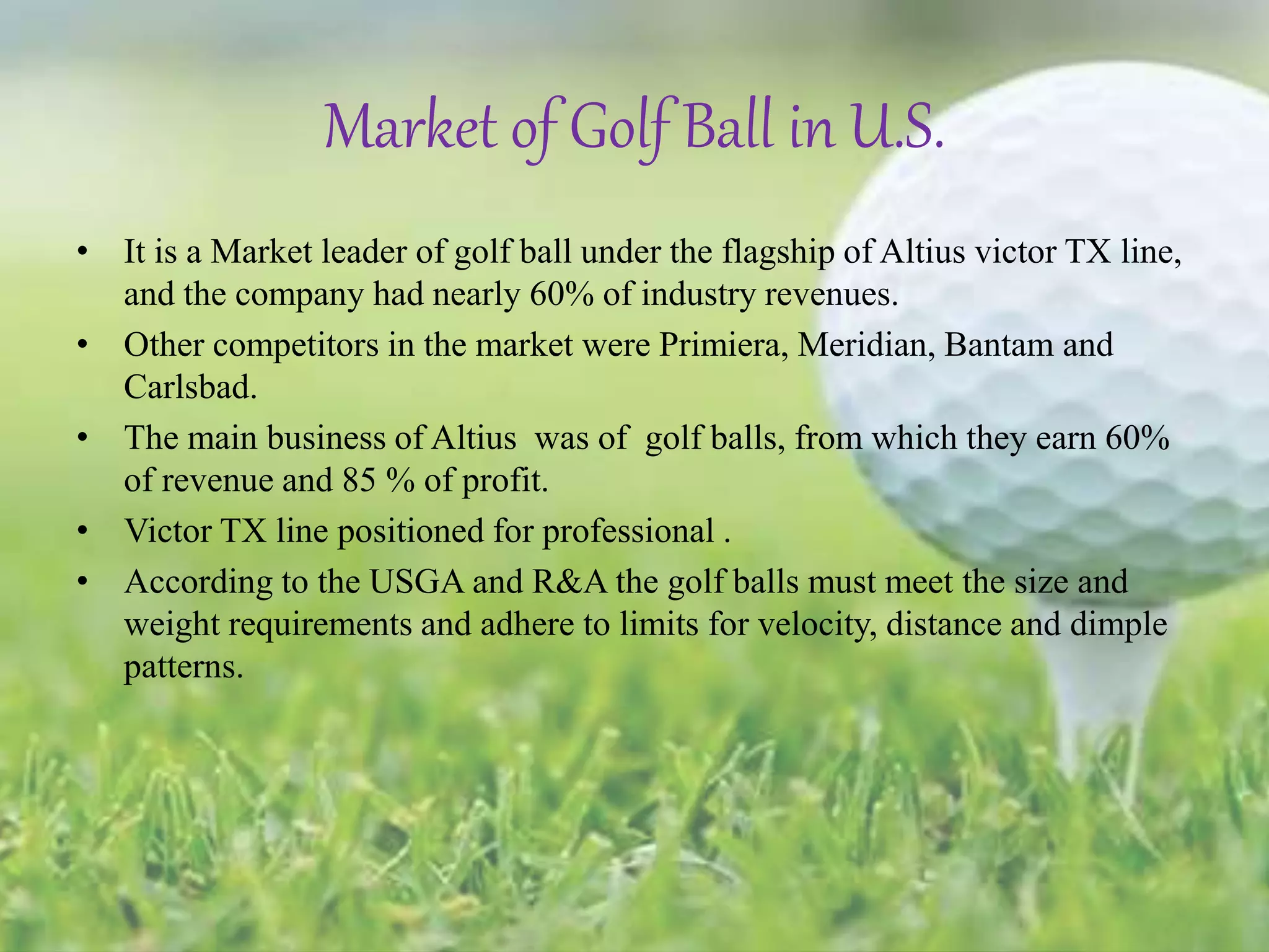 Altius golf and the fighter brand ppt | PPTX