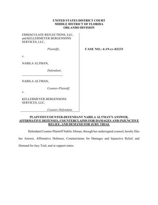 Counterclaims: Defamation, Tortious Interference & False Advertising | PDF