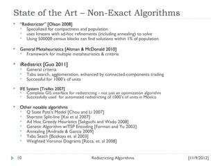 Redistricting Algorithms | PPT