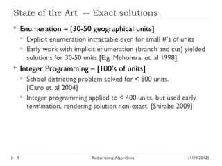 Redistricting Algorithms | PPT