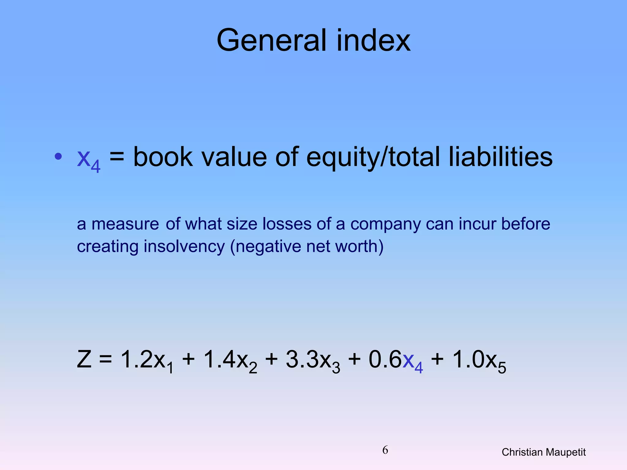 Altman index v2vnm | PPT