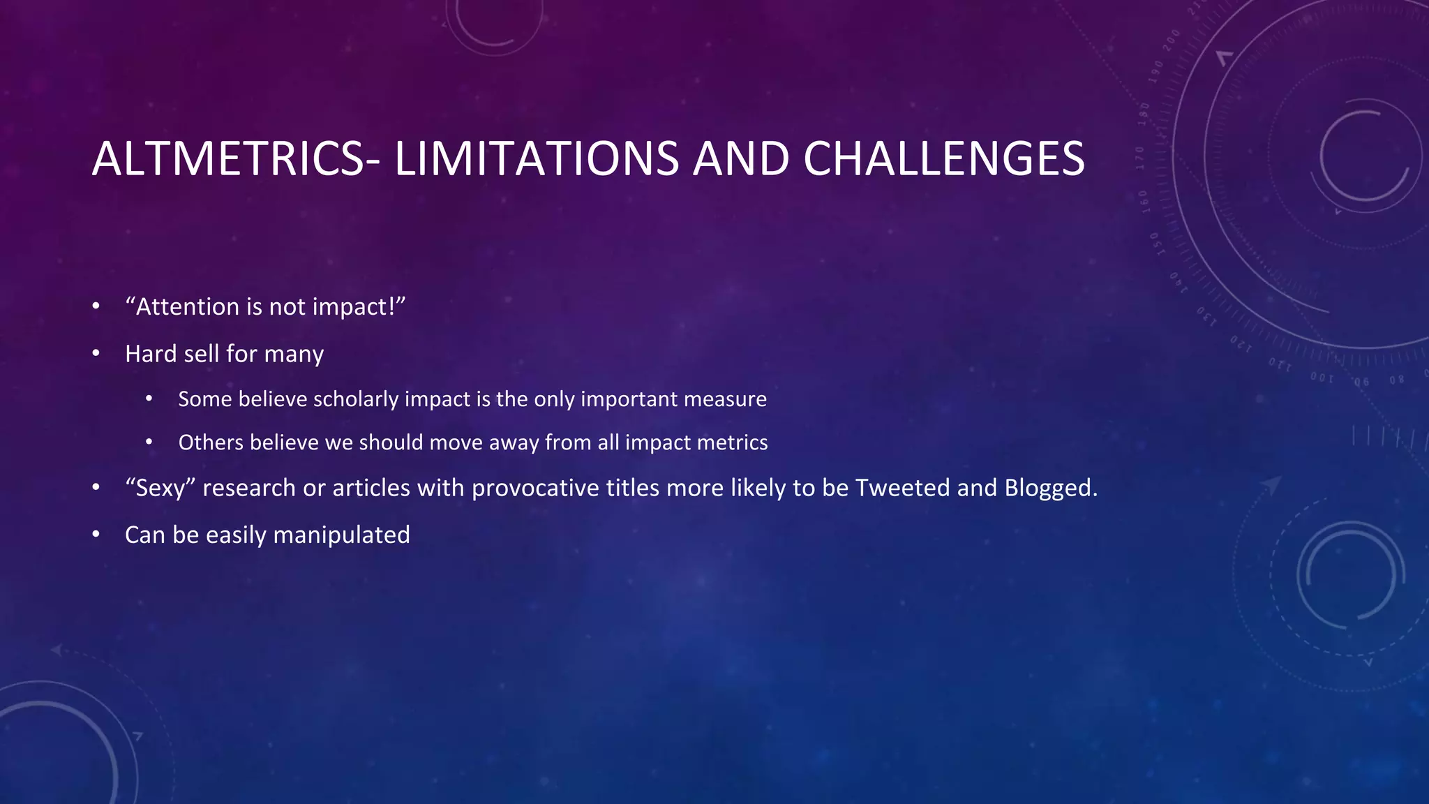 What are altmetrics? | PPTX