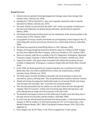 Altoids IMC Plan | PDF