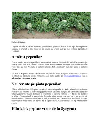 Altoire pepene verde | PDF