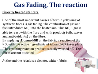 ALTRANOL GR--- Prevent yellowing of fabrics during heat setting or ...