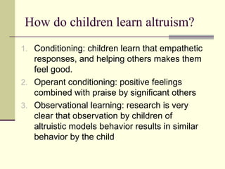 Altruism | PPT | Parenting Children Aged 4-11 | Parenting