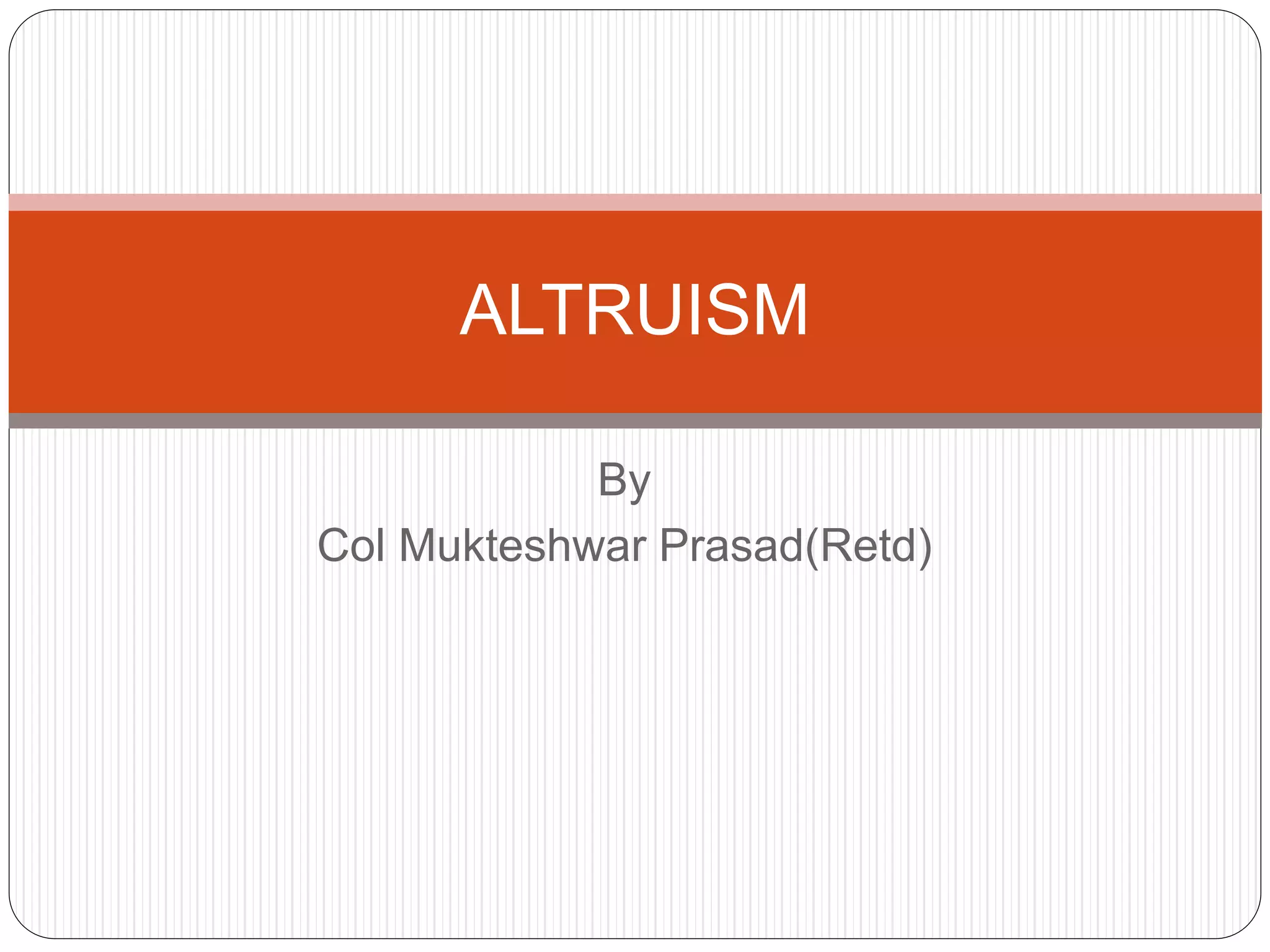 Altruism | PPTX
