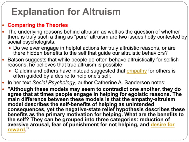 Altruism | PPTX | Brain and Nervous System Disorders | Diseases and ...