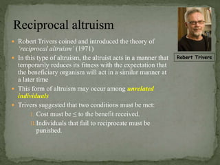 Altruism and evolution | PPTX