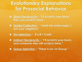 Altruism theories | PPTX