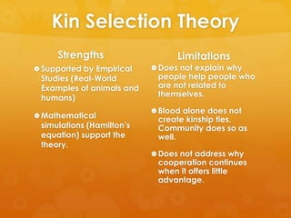 Altruism theories | PPTX | Genetics | Science