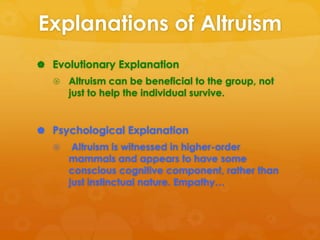 Altruism theories | PPT