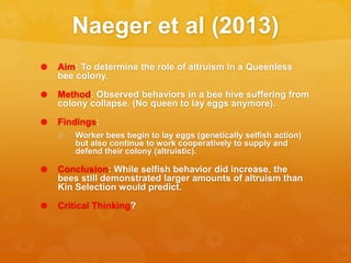 Altruism Theories | PPTX