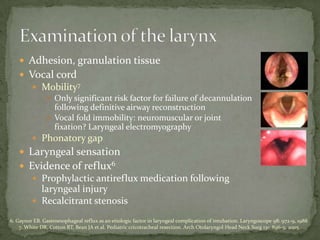Adult laryngotracheal stenosis | PPTX